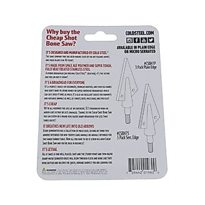 Cold Steel Cheap Shot Bone Saw 125 Grain Micro Serrated Edge