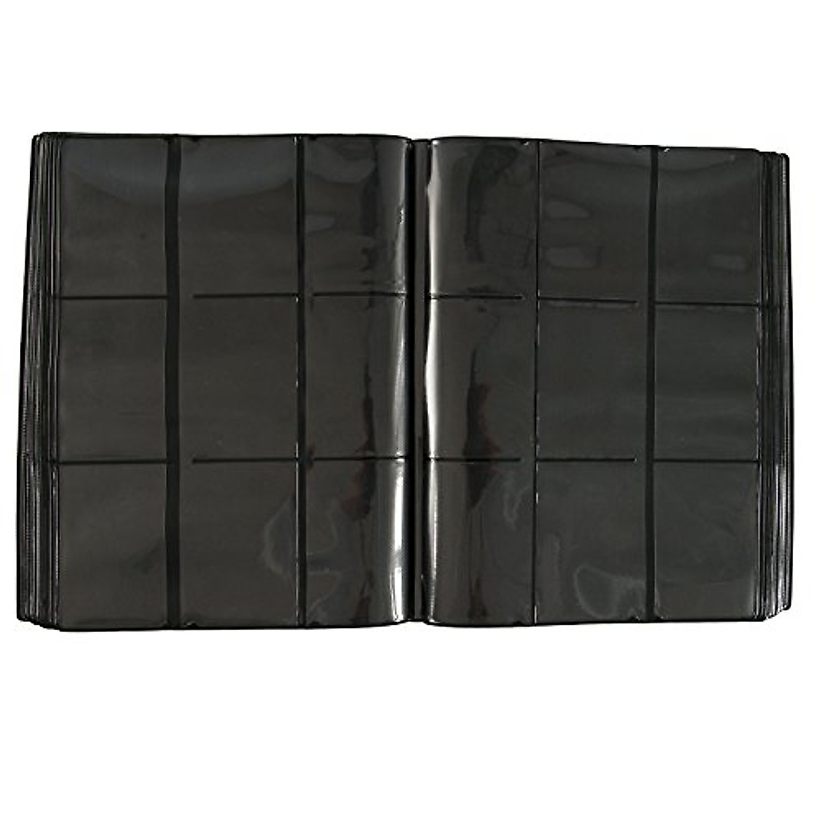 Monster 9 Pocket Trading Card XL Binder - Matte Black Album, Anti-Theft & Anti-Drop TCG Protection w Side Loading Padded Pockets, Double Sided, Holds 720 Cards, For Sport, Gaming, Kpop, Christmas Gift