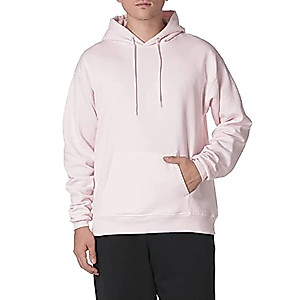 Hanes mens Pullover Ecosmart Hooded Sweatshirt Hoody, Pale Pink, Large US
