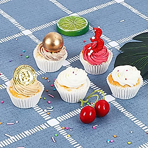 Caperci 500 Count Mini Cupcake Liners White Muffin Liners Greaseproof No Smell Small Cupcake Wrappers Baking Cups