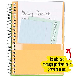 Five Star Spiral Notebook, 2 Subject, College Ruled Paper, 100 sheets, 9-1/2" x 6", Lime (72134)