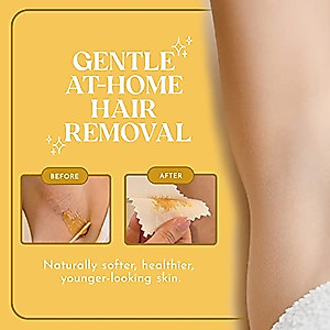 MOOM - Organic Hair Remover, All-Natural Sugar Wax for Underarm, Bikini, Brazilian, Face and Leg, Soft Wax for Sensitive Skin, Wax Beads Alternative, At-Home Hair Removal Wax for Women and Men, 12 oz