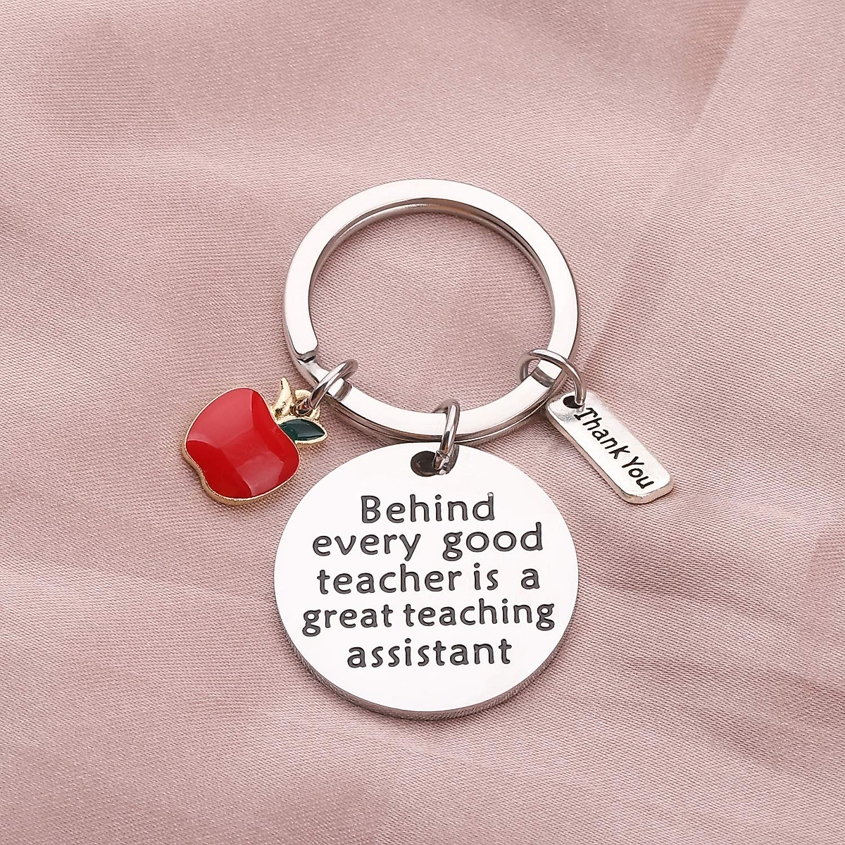 BAUNA Teaching Assistant Gift Teacher's Aide Key Chain Thank You Gift