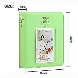 Fancyme 64 Pockets 3 Inch Mini Film Photo Album Compatible with Fujifilm Instax Mini 11 9 8 7s 90 70 LiPlay Instant Camera Link Phone Printer Photo Book Name Card Holder