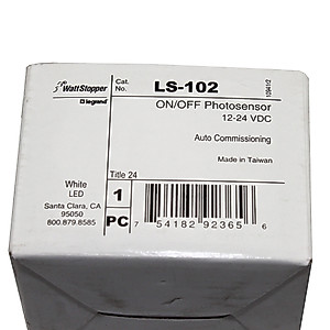 Wattstopper LS-102 Closed Loop Switching Photosensor Controller Occupancy Sensor, White