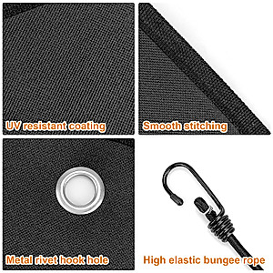 Air Conditioner Cover for Outside Units, Black Snow-Resist Winter Waterproof Outdoor AC Defender, AC Condenser Shade for Outside Unit, Heavy Duty Top Central Air Conditioner Cover (black-36*36in)