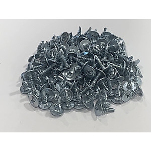 #8 x 1/2" Phillips Modified Truss Head Self-Drilling Tek Screw, Zinc Plated Steel for Sheet Metal - Pack 144 Units GATASCREWS