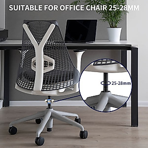 Juomid Fix Sinking Office Chair, Adjustable Height 304 Stainless Steel Chair Saver Stopper for Stop Chair Sinking Going Down Sag, with Hexagon Wrench, Cylinder 25-28mm, 0.98-1.1inch, 2pcs