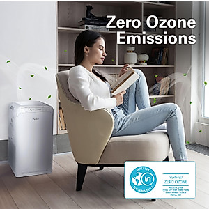 DAIKIN Room Air Purifier, HEPA Air Purifier, Air Purifier with HEPA Filter, Activated Carbon Filter, Pre-Filter and UVC LED Light, Zero Ozone Product, CARB Certified, 10.5 x 10.5 x 19.5 in (MCB50YSAU)
