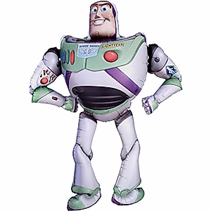 LOONBALLOON 62 Inch Buzz Lightyear AirWalker Balloon   Cartoons Movie Character Balloons for Kids Birthday and Theme Parties
