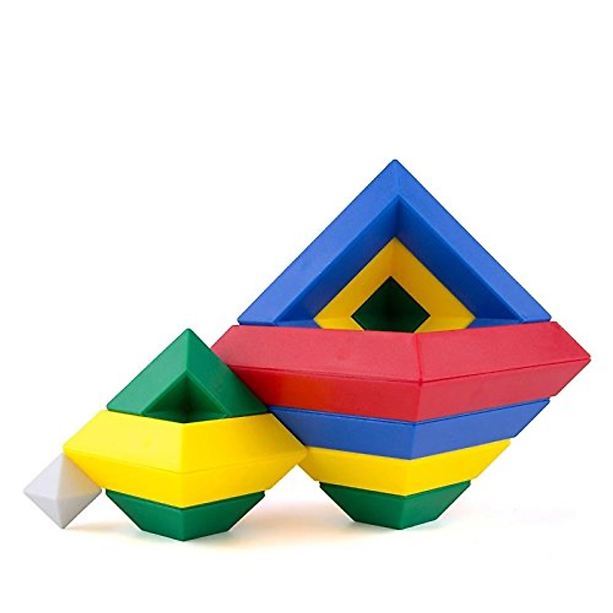 Agirlgle Building Blocks Stacking Toys for Kids Stacker Toy 3D Puzzle Stem Toys Pyramid Speed Cube， Creative Educational Toys for Kids Preschool Learning Toys Stacking Block