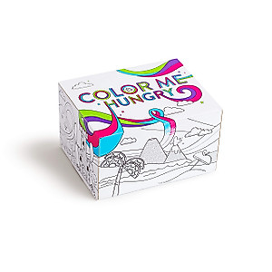 Munchkin® Color Me Hungry 7pc Toddler Feeding Supplies Set, Includes Plates, Bowl, Open Cup and Utensils in a Gift Box, Pink