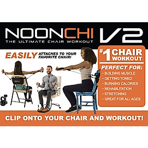 Noonchi V2 All Chair Workout, Turn Any Chair into a Gym. Home Gym, Home Workout Device, Office Workout, Anywhere Gym