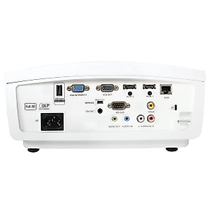 Optoma W415e Full 3D WXGA 4500 Lumen DLP Projector with HDMI 1.4a, Vertical Lens Shift, Zoom, 15,000:1 Contrast Ratio and LAN Control