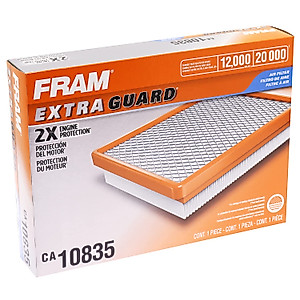 FRAM Extra Guard CA10835 Replacement Engine Air Filter for Select Lexus and Toyota Models, Provides Up to 12 Months or 12,000 Miles Filter Protection