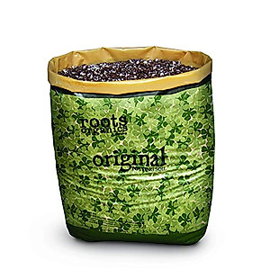 Roots Organics Original Potting Soil, Organic Growing Media with Mycorrhizae, 1.5 Cubic Foot Plant-in-Bag