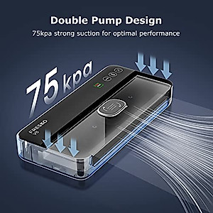 FRESKO Vacuum Sealer Machine, Full Automatic Seal a Meal Vacuum Sealer for Food Storage and Saver, Air Sealing System for Freezer Food Preservation (V5)