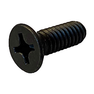 Small Parts 0404MPFB #4-40 x 1/4" Phillips Flat Machine Screw Fully Threaded Black Oxide (Pack of 100)