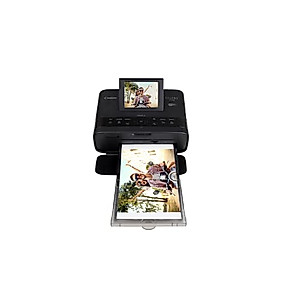 Canon SELPHY CP1300 Wireless Compact Photo Printer + RP-108 High-Capacity Color Ink/Paper Set Bundle, Black