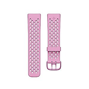 Fitbit Charge 5 Sport Accessory Band, Official Product, Frosted Lilac, Large