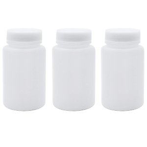 Sscon 3Pcs 250ml Plastic Wide Mouth Laboratory Reagent Bottles Sample Sealing Bottles