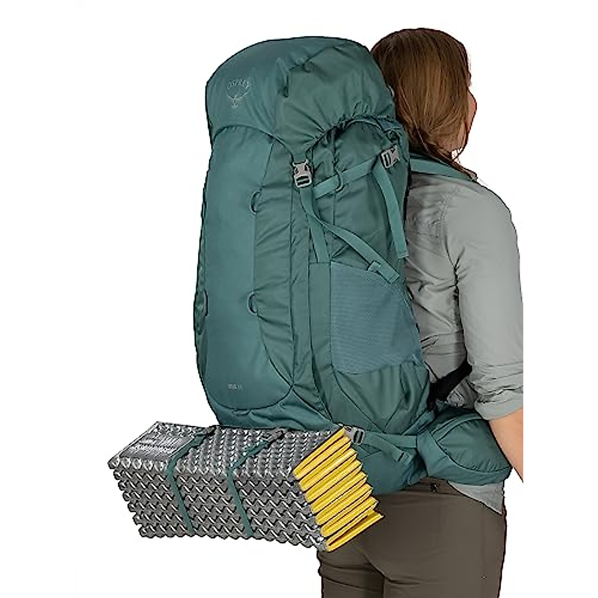 Osprey Viva 65L Women's Backpacking Backpack, Tunnel Vision Grey