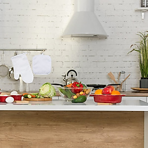 HHTDD 4PCS Sublimation Blanks Products Gifts,2 Sublimation Blanks Oven Mitts,2 Sublimation Blanks Pot Holder,Sublimation Heat Resistance Oven Gloves Pot Holders DIY Kitchen Dining Room Accessories