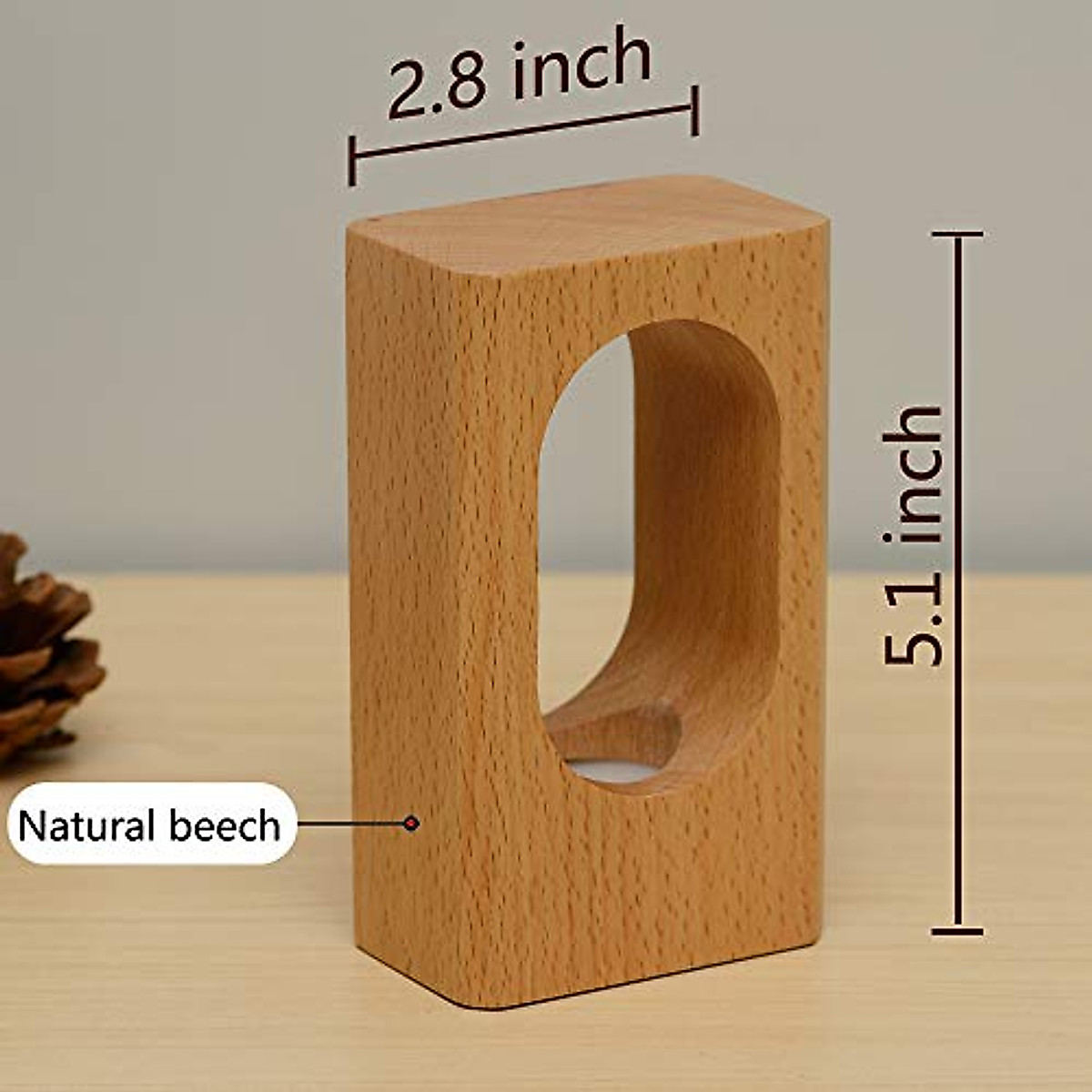 LONRISWAY LED Wood Desk Lamp, Bedroom Bedside Night Light, Dimmable Led Lighting, Creative Home Decor Table lamp, Unique House warmging Gift