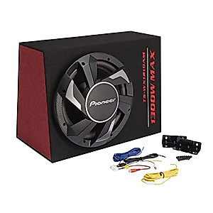 PIONEER TS-WX1210AM - Powerful 12-inch Active Subwoofer with Built-in Amplifier, 1300 Watts Peak Power, and Compact Design for Deep Bass
