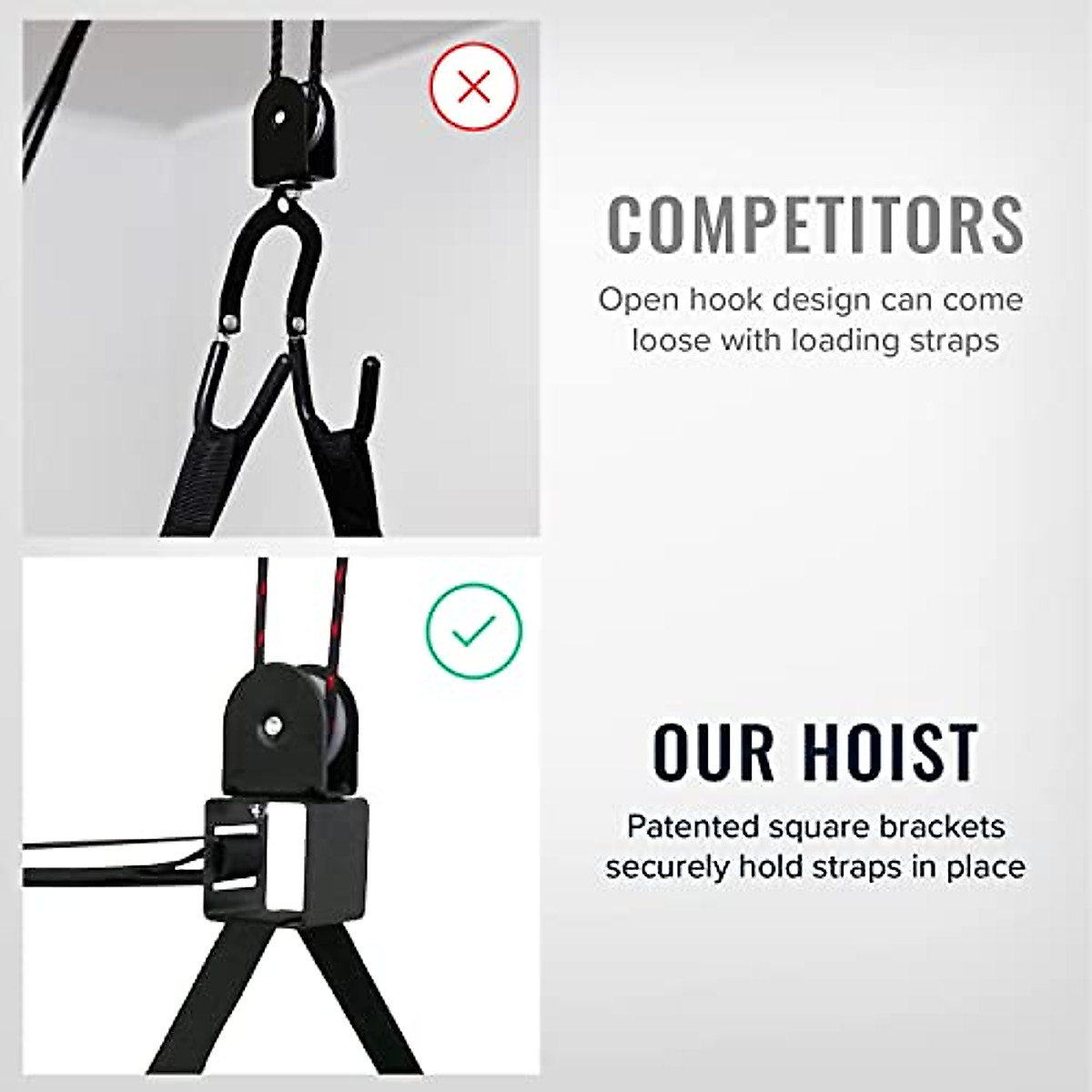 StoreYourBoard Ladder Ceiling Storage Hoist, Hi Lift Home and Garage Organizer Pulley Rack, Pro