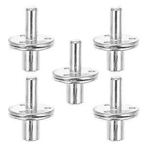 VILLCASE 5 Sets Bed Three Hole Nut Sofa Feet Nut Docking Kit Bed Column Screw Nut Lock Connector for Bed Column Furniture Parts Bed Column Screws Kit Bedpost Connect Screw Kit Iron Splint
