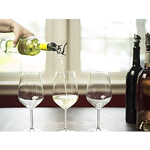TXOKO Premium Stainless Steel Wine Pourer, Aerator and Decanter - Pour Spout for Red, White and Rose Wine, Liquor and Olive Oil! (Multiple Styles)