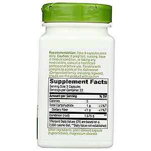 Nature's way Dandelion Root - 100 Count