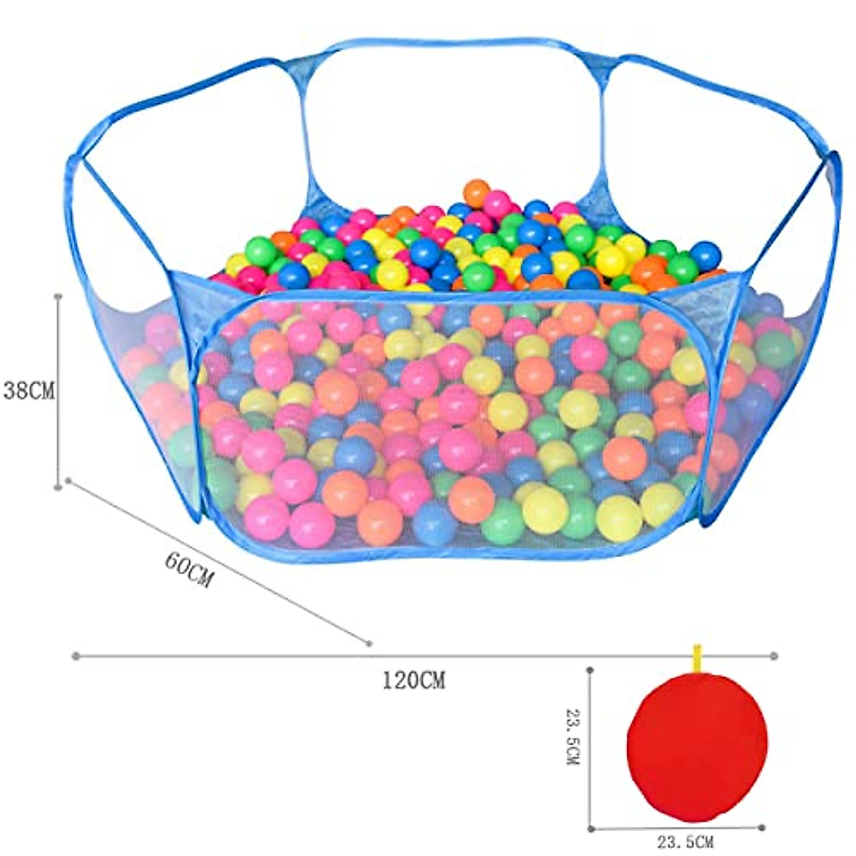 Small Animal Cage Tent Breathable & Transparent Pet Playpen Pop Open Outdoor/Indoor Exercise Fence, Portable Yard Fence for Guinea Pig, Rabbits, Hamster, Chinchillas and Hedgehogs