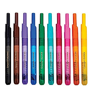 Crayola Washable Markers with Retractable Tips, Clicks, School Supplies, Art Markers, 10 Count