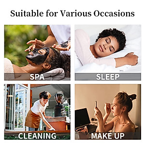 Facynos Large Women Silk Satin-Bonnet - Extra Soft Elastic Band Sleeping Caps for Curly Dreadlock Braid Hair