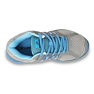 I-RUNNER Woman Eliza Grey/Blue Leather/Mesh 9.5 X-Wide (2E) US