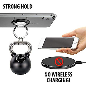 AyAsA Phone Ring Holder – 3mm Ultra Thin Sleek Design with Metal Plate for Magnetic Mount | Compatible with Cell Phone Car Mount, Tablet and Any Smartphones - 180 Foldable, 360 Rotation (Blue)