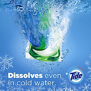 Tide PODS Liquid Laundry Detergent Soap Pacs, Powerful 3-in-1 Clean in One Step, He Compatible, Spring Meadow Scent, 76 Count