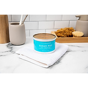 Full Body Hair Removal Sugar Wax For Fine to Medium Hairs - All Natural - Professional Size 14 oz. Tin