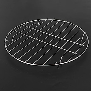 Operitacx 2pcs Stainless Steel Griddle Grilling Accessories BBQ Portable Campfire Grate Hibachi Grill Pizza Ovens for Outside Pizza Grill Practical Steak Grilling Rack Cake Lip Gloss