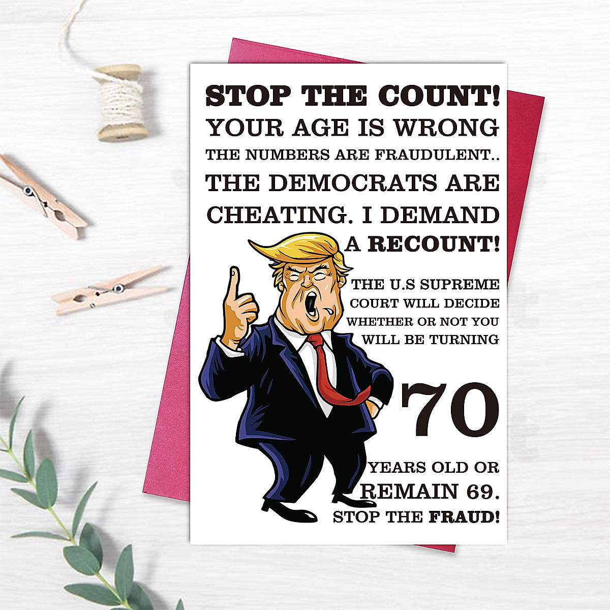 Funny 70th Birthday Card, Hilarious 70 Years Old Birthday Card for Friends, Dad, Mom, Brother, Sister