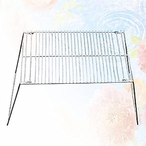 Happyyami Accessories small ultra light small cooling rack grill grill rack pot rack grid barbecue mini charcoal grill hibachi grill portable charcoal grill portable small grill