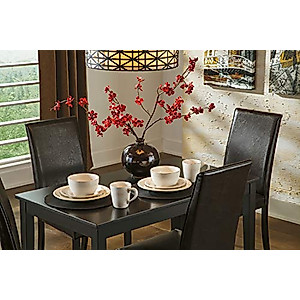 Signature Design by Ashley Kimonte Rectangular Dining Room Table, Black