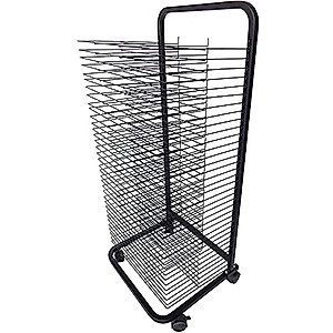 Art Drying Rack, 35 Tier Mobile Art Drying Rack with Wire Rack for Artwork, Ideal for Schools and Art Clubs, Drying and Printing Racks