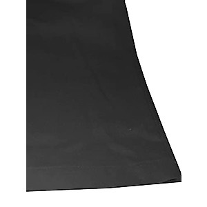 WDIRARA Men's Drawstring Waist Streetwear Long Cargo Pants with Pockets Black M