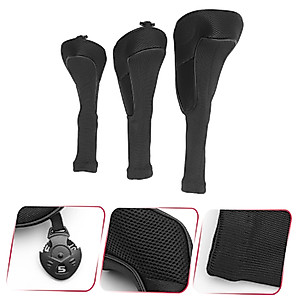 BESPORTBLE 3pcs Golf Club Cover Putter Headcover Golf Club Covers for Club Golf Club Breathable Putter Cover for Men Mesh