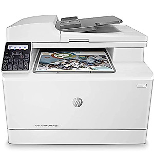 HP Laserjet Pro MFP M183FW All-in-One Wireless Color Laser Printer, Print&Copy&Scan&Fax, 16ppm, 600x600 dpi, Mobile Printing, 2-line Display, 35-Page ADF, Lanbertent Printer Cable