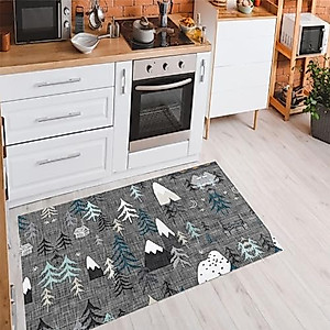 Adern Christmas Bedroom Decor Rug 3x4ft/36x48in/90x120cm Fluffy Rug for Apartment Dorm Room Essentials for Girls - Soft and Plush Rug for College Life