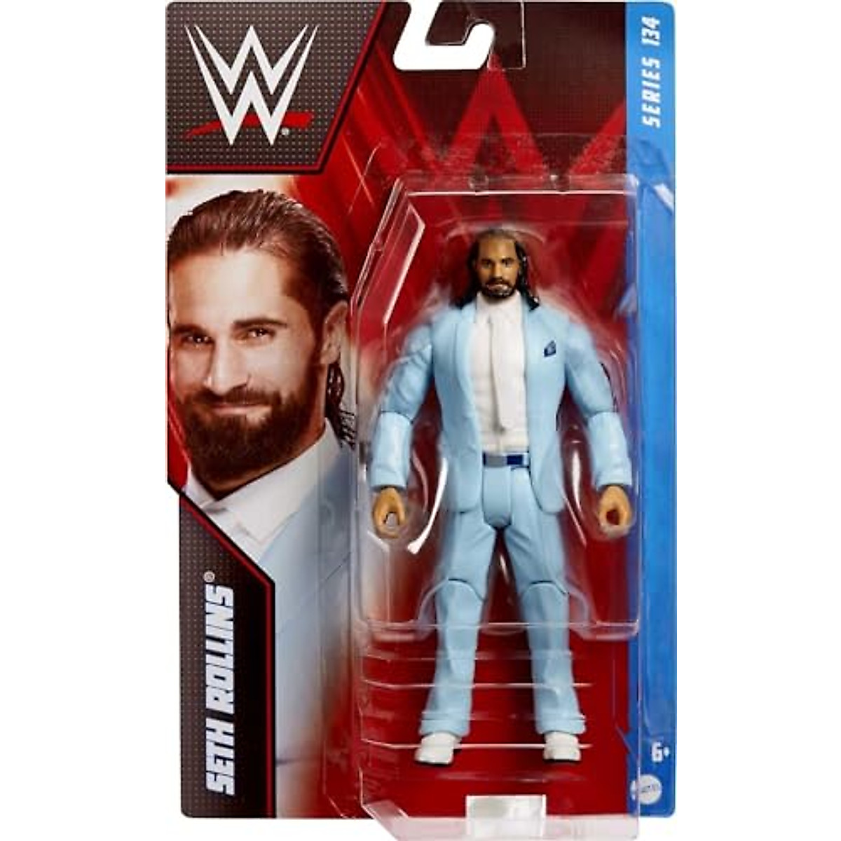 Mattel WWE Basic Action Figure, Seth Rollins, Posable 6-inch Collectible for Ages 6 Years Old & Up